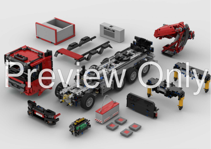 LEGO MOC Mercedes Benz FASSI F1650 Truck Crane by xiaohutushen ...