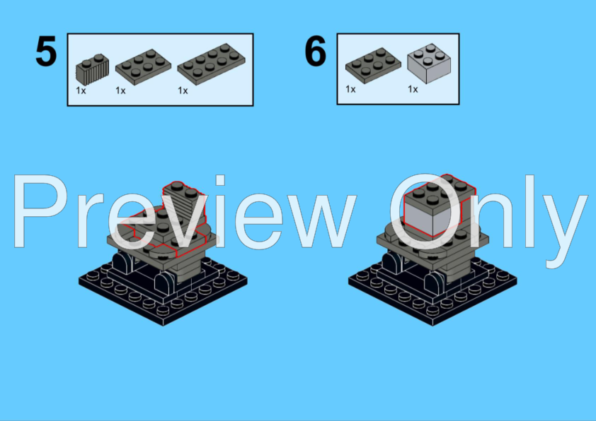 LEGO MOC Jack in the Box mascot Brickheadz by Penguins and plastic ...