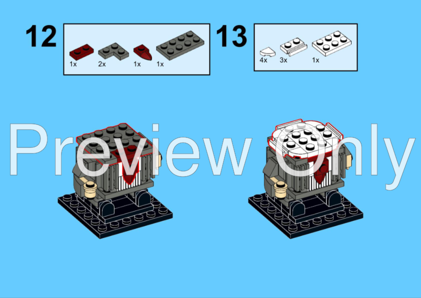 LEGO MOC Jack in the Box mascot Brickheadz by Penguins and plastic ...