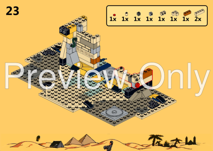 LEGO MOC Adventurers Chapter 7.Desert Obelisk, Alternative Build For 1x ...