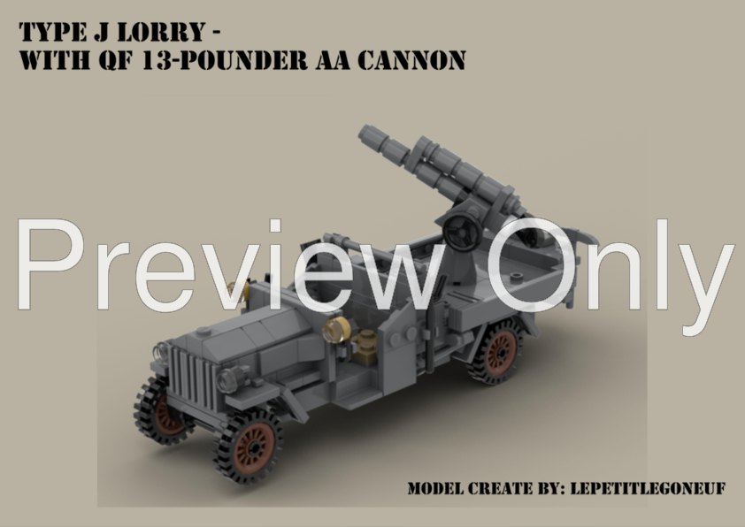 LEGO MOC Type J lorry WW1 by Lepetitlegoneuf | Rebrickable - Build with ...