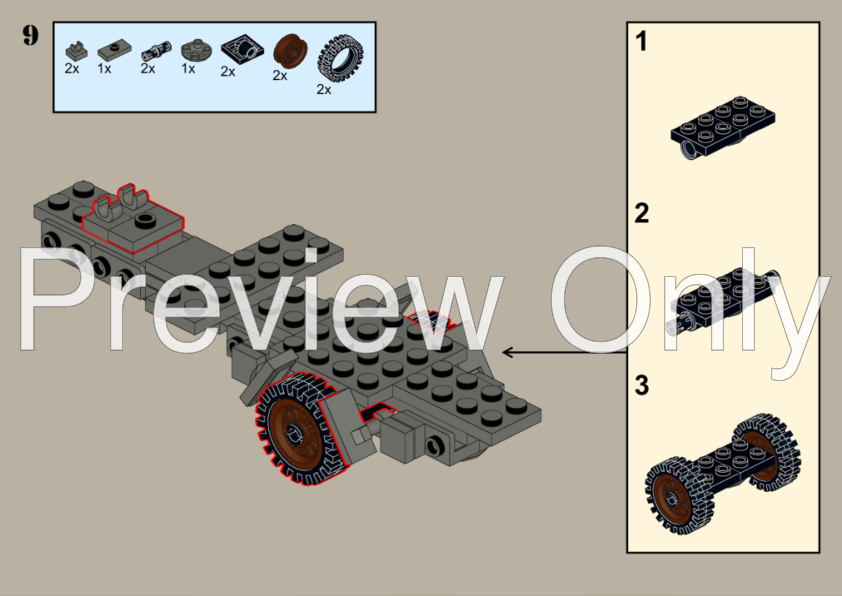 LEGO MOC Type J lorry WW1 by Lepetitlegoneuf | Rebrickable - Build with ...