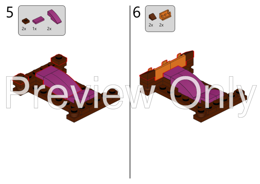 LEGO MOC Lego Big Mimic Bed - Lego Medieval Fantasy DnD Inn scenery ...