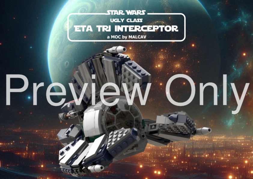 LEGO MOC Eta Tri Interceptor - Ugly Class by Malcav | Rebrickable ...