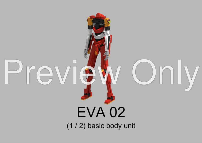 LEGO MOC Evangelion Unit 02 by shyD | Rebrickable - Build with LEGO
