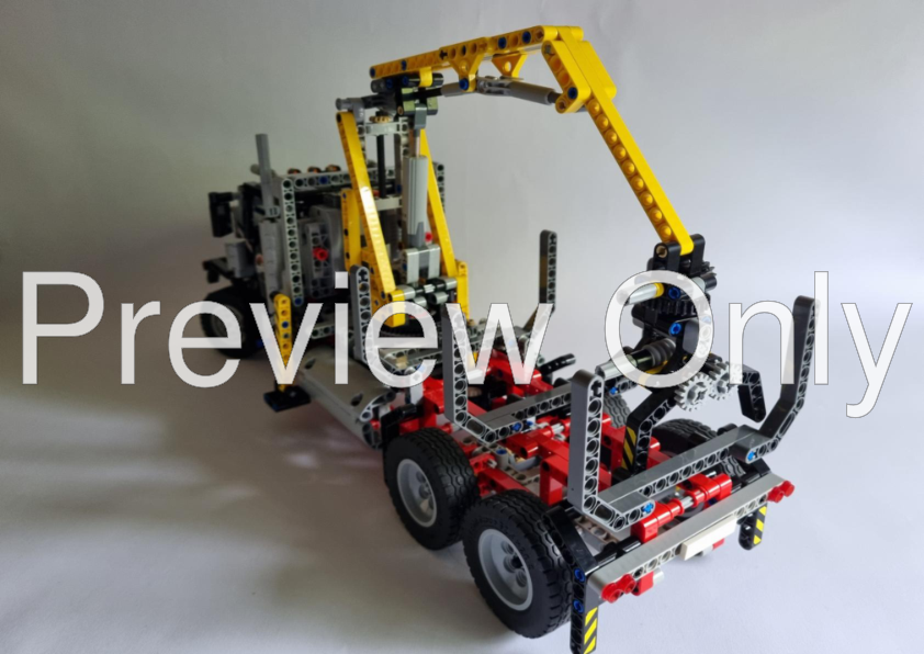 LEGO MOC logging trailer for logging truck 9397 by KoenW | Rebrickable ...