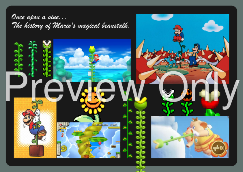 LEGO MOC Hidden Vine desk ornament - Display Figure - Super Mario Bros ...