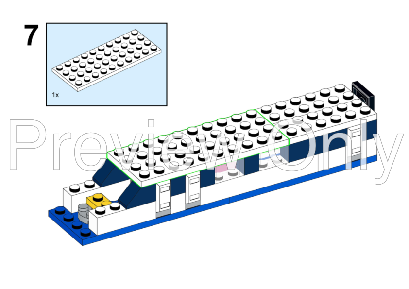 LEGO MOC 40518 Observation (Dome) Car by crazy8ron | Rebrickable ...