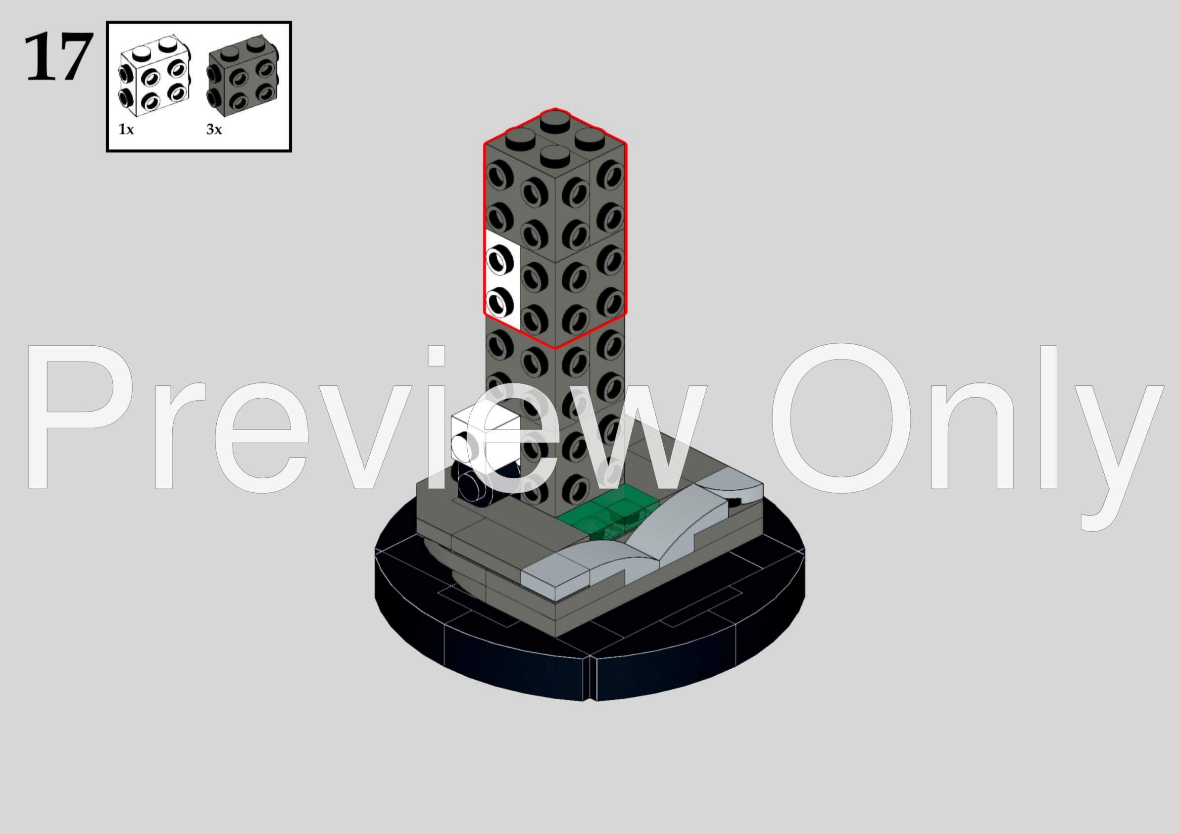 LEGO MOC Green Geode by Corvus_Le_Goth | Rebrickable - Build with LEGO