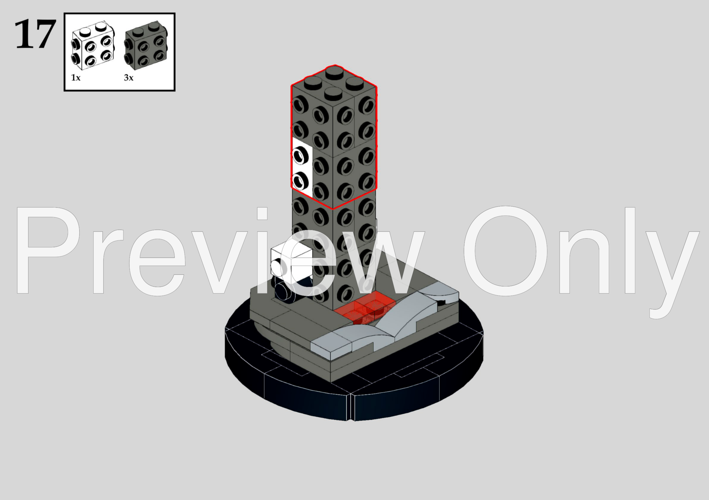 LEGO MOC Red Geode by Corvus_Le_Goth | Rebrickable - Build with LEGO