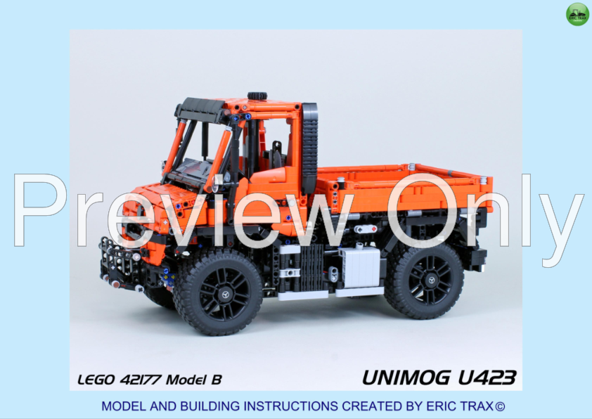 LEGO MOC 42177 Unimog U423 by erictrax | Rebrickable - Build with LEGO