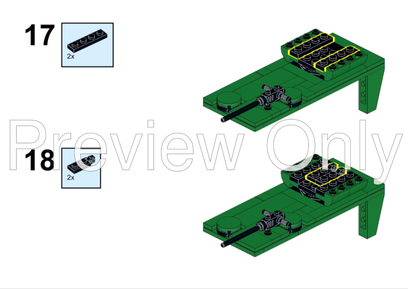LEGO MOC Gun (with roof) for DBVFV-B2-IFV by Toothpick-NL | Rebrickable ...