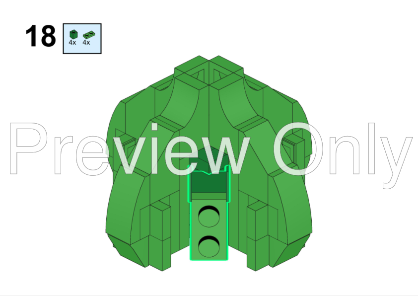 LEGO MOC Bulbasaur by KraftyKoopa | Rebrickable - Build with LEGO