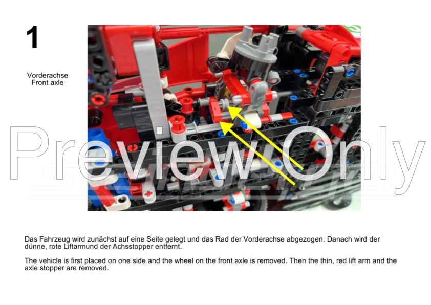LEGO MOC Tieferlegung Lowering passend für LEGO® 42125 Ferrari 488 GTE ...