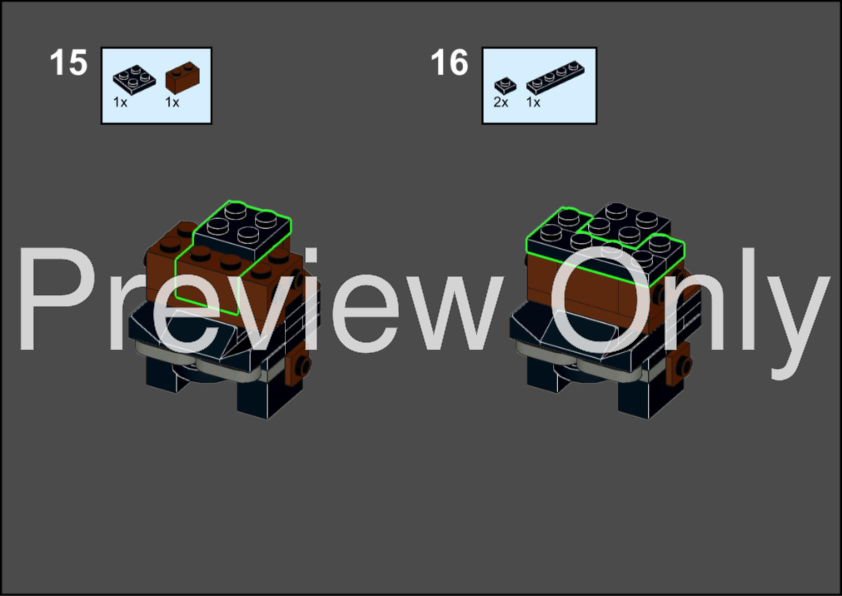LEGO MOC Cole ZX Brickheadz by Ant0noo | Rebrickable - Build with LEGO