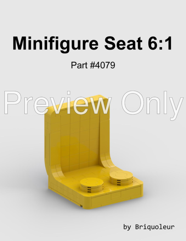 LEGO MOC Upscaled minifigure seat by Briquoleur | Rebrickable - Build ...