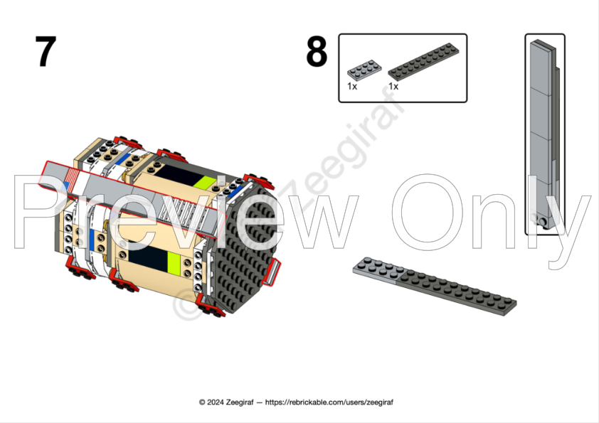 LEGO MOC Apollo CSM J-mission (Apollo 15, 16, 17). Read details before ...