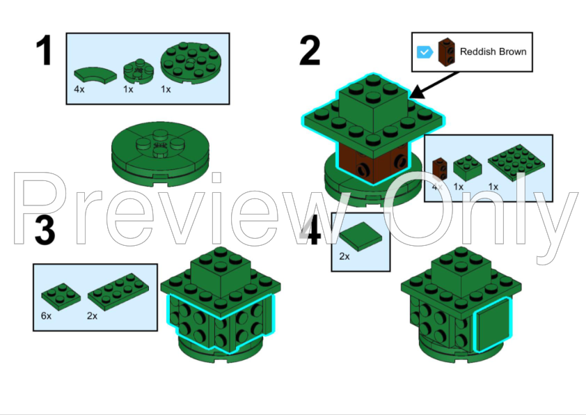LEGO MOC-192174 Plant Piranha - Super Mario Bross BrickHeadz by LP14 ...