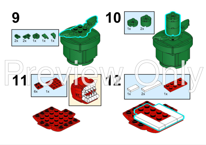 LEGO MOC Plant Piranha - Super Mario Bross BrickHeadz by LP14 ...