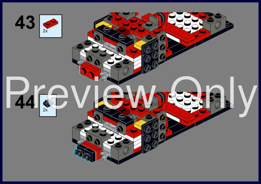 LEGO MOC Ferrari 296 GTS by Thecarmoccer | Rebrickable - Build with LEGO