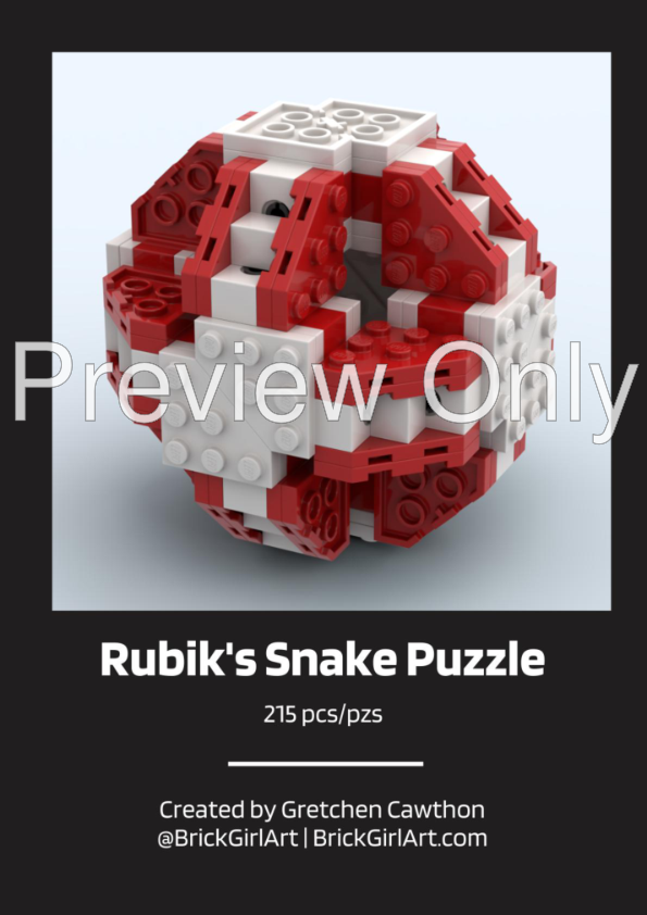 LEGO MOC Rubik's Snake by brickgirlart | Rebrickable - Build with LEGO