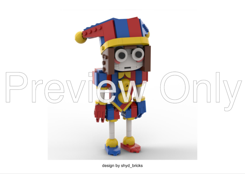 LEGO MOC Pomni - Amazing Digital Circus by shyD | Rebrickable - Build ...