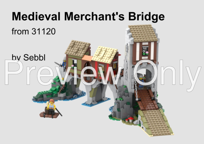 LEGO MOC 31120: Medieval Merchant's Bridge (Expansion for Set 10305) by ...