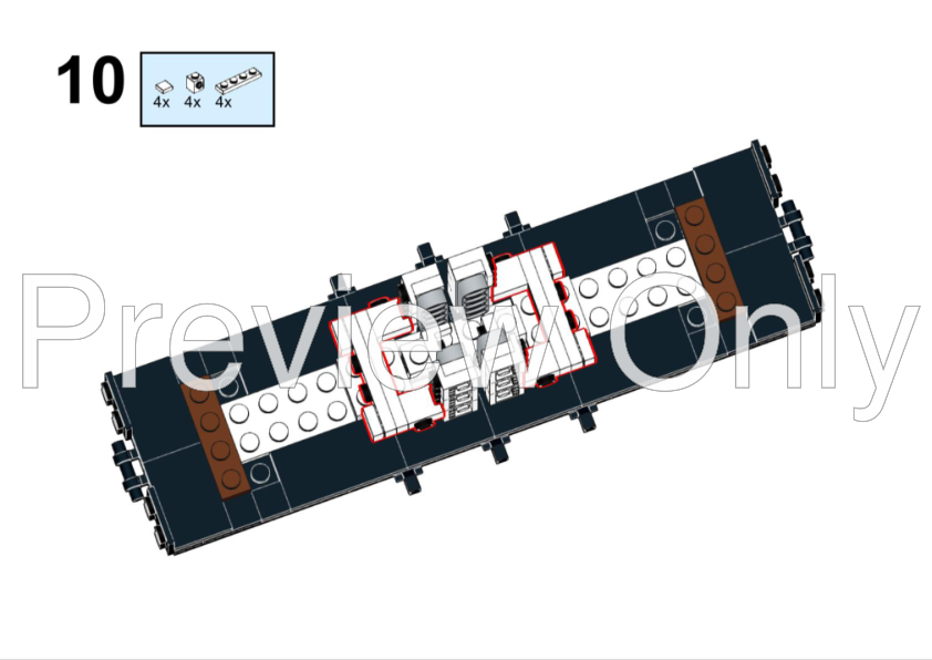 Lego Moc Kpev 4th Class Passenger Coach 8w By Copernicus508