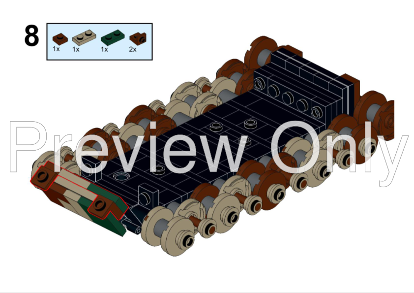 LEGO MOC king Tiger 2 tank. by bricktingsmon | Rebrickable - Build with ...
