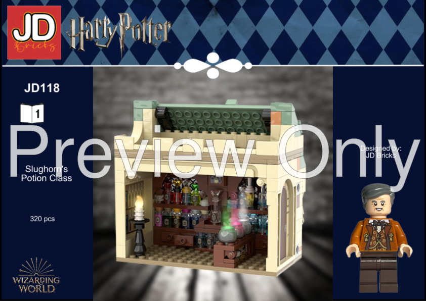 LEGO MOC Slughorn's Potion Class by JD Bricks | Rebrickable - Build ...