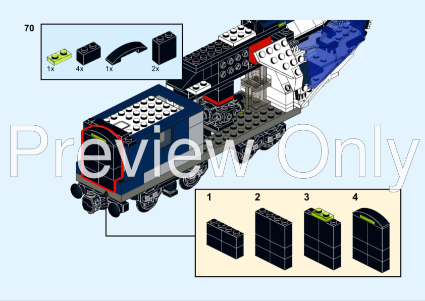 LEGO MOC Explorien Train by BrickVink | Rebrickable - Build with LEGO