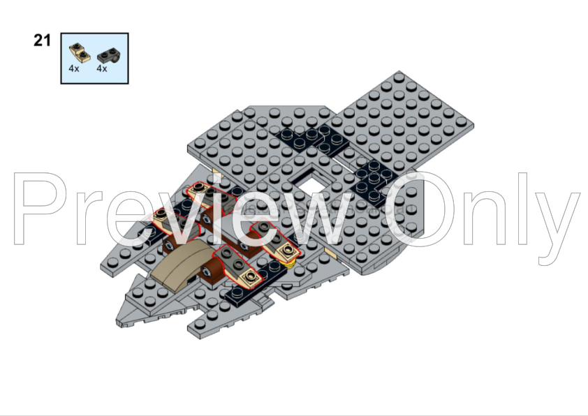 LEGO MOC 75375 Falcon Rebuild 4 Pack by CreationCaravan (Brad Barber ...