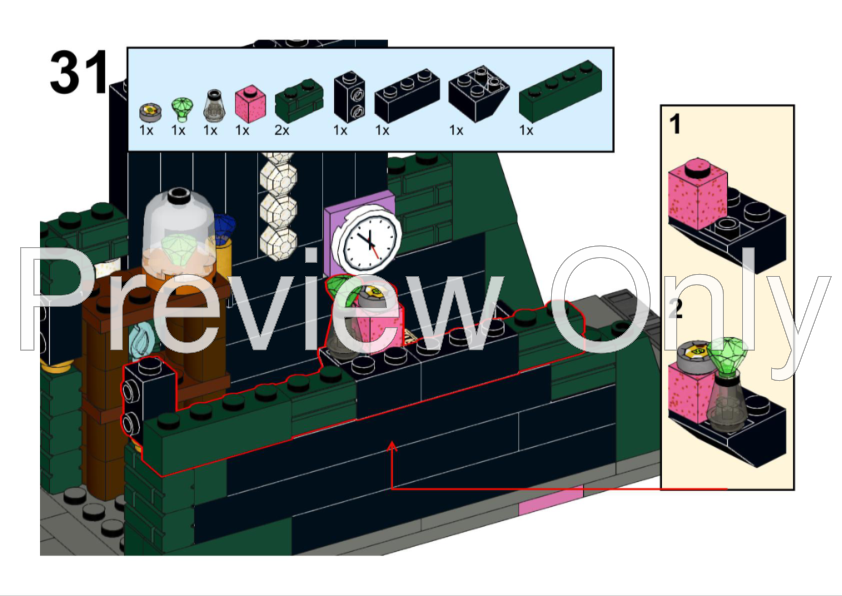 LEGO MOC Emerald Emporium by Crimson Coronet | Rebrickable - Build with LEGO