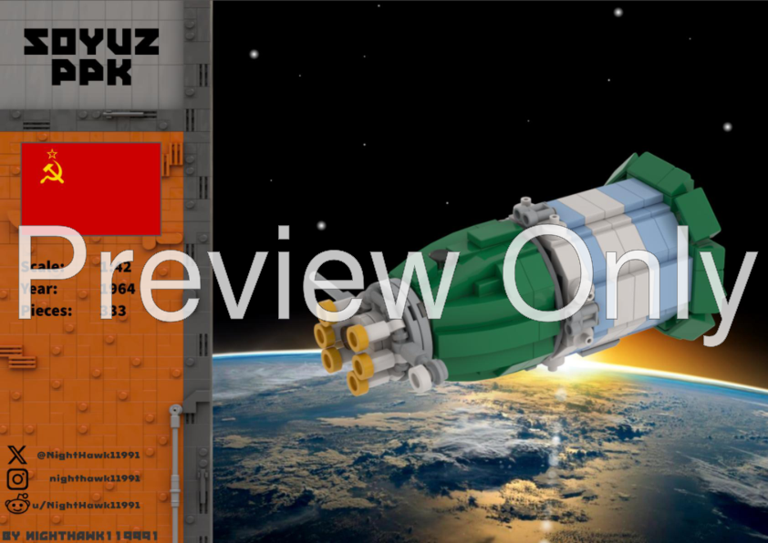 LEGO MOC Soyuz-PPK (1:42 Minifig scale) by NightHawk11991 | Rebrickable ...