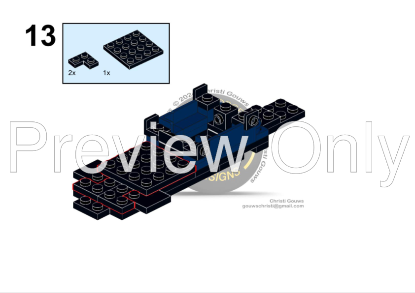 LEGO MOC F1 Williams FW-25 by CGForceDesigns | Rebrickable - Build with ...