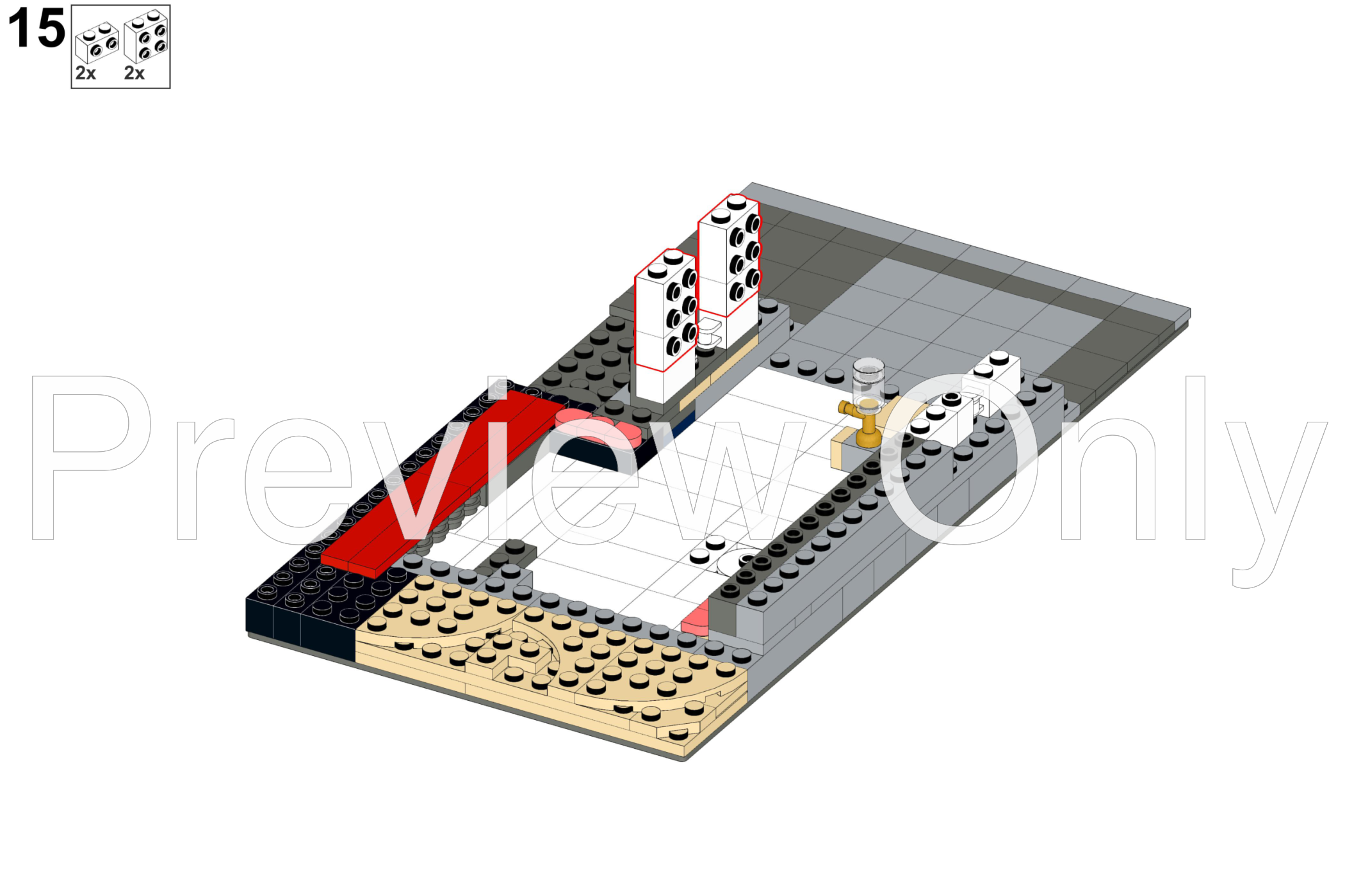 LEGO MOC-193612 Financial Center by BrickAtive | Rebrickable - Build ...