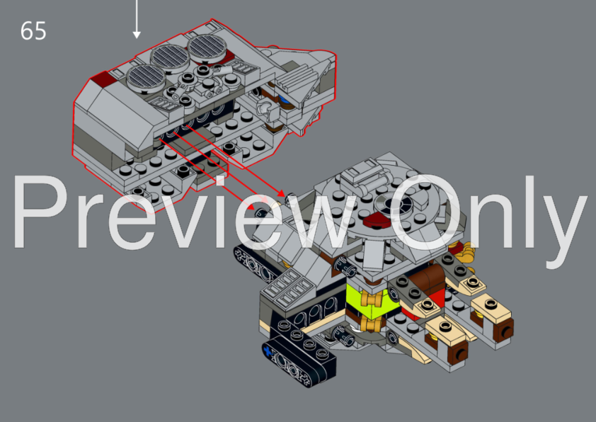 LEGO MOC Dash Rendar's Outrider from 75375 Falcon by Tomasso ...