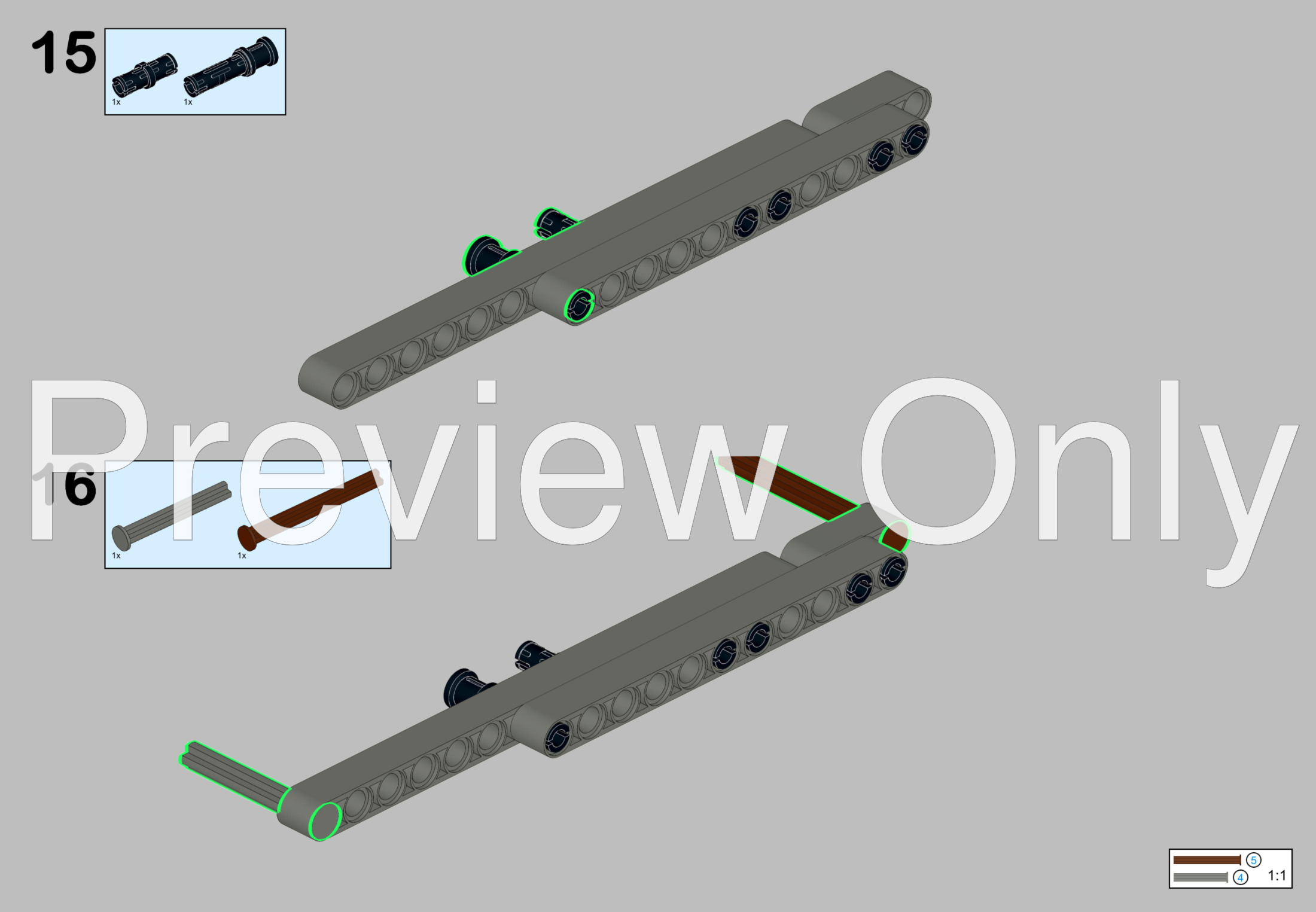 LEGO MOC 42175 B-MODEL IVECO T-way Tipper with ASPHALT PAVER by ...