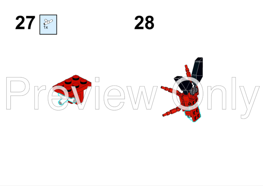 LEGO MOC Cecropia Moth by moptoptrev | Rebrickable - Build with LEGO