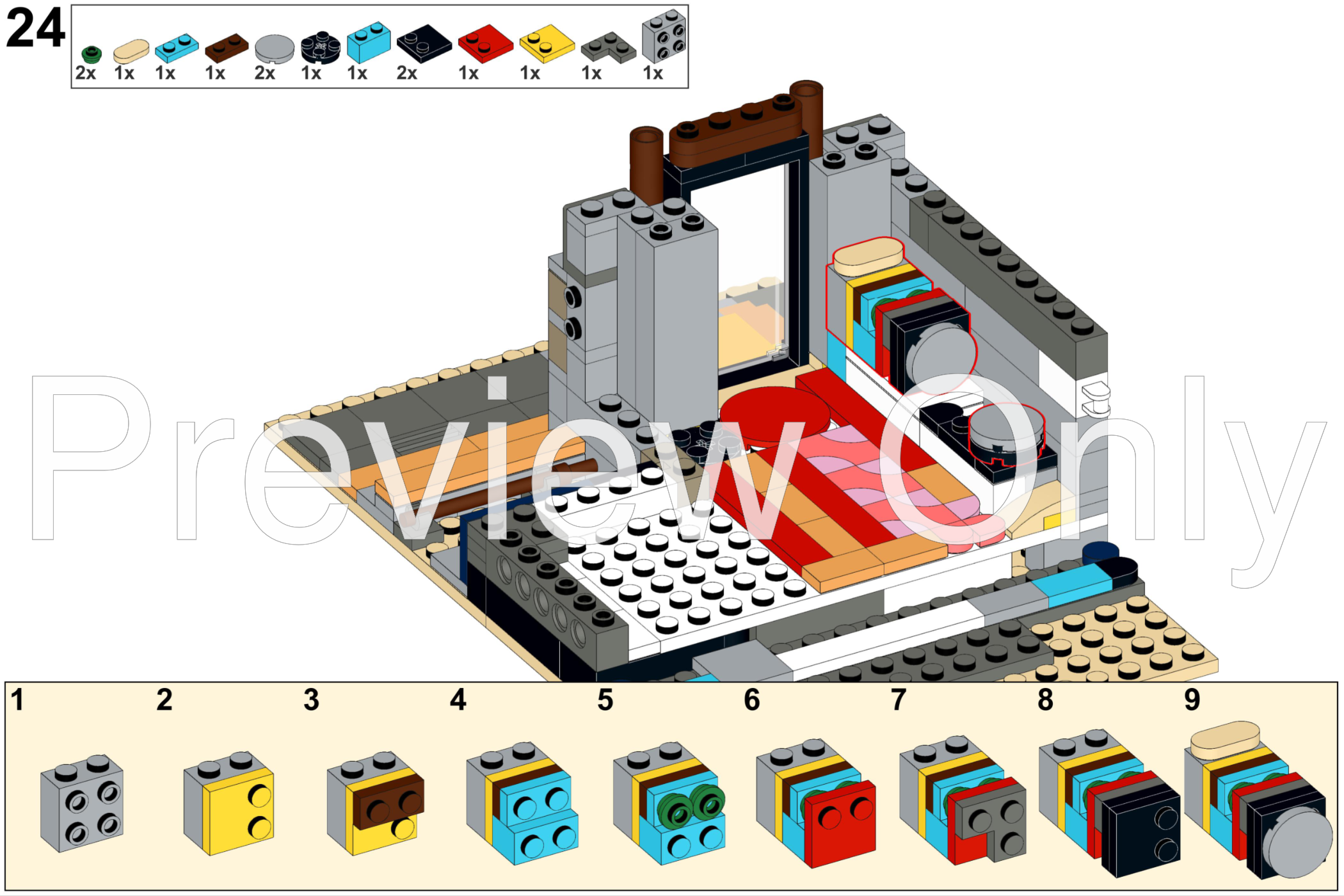 LEGO MOC Vinyl Store by BrickAtive | Rebrickable - Build with LEGO