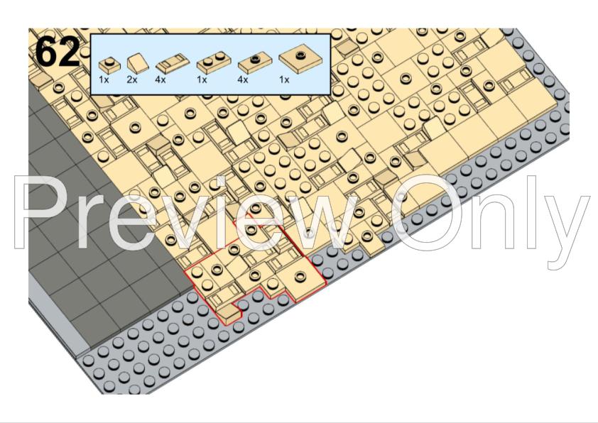 LEGO MOC Modular Construction Site - Display for sets: 60409 + 60401 ...