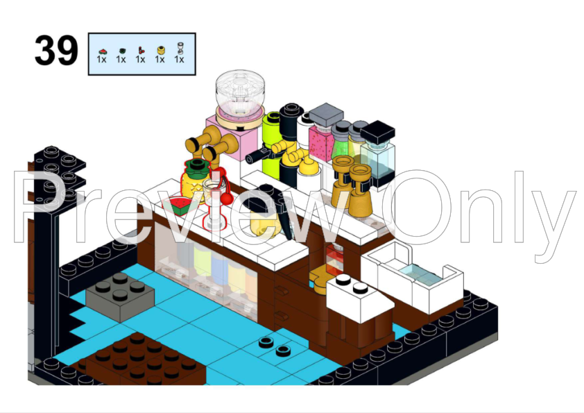 Lego Moc Hermit Crab Ocean Themed Bar By Caesar12138 Rebrickable