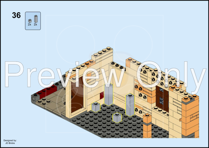 LEGO MOC The Leaky Cauldron by JD Bricks | Rebrickable - Build with LEGO