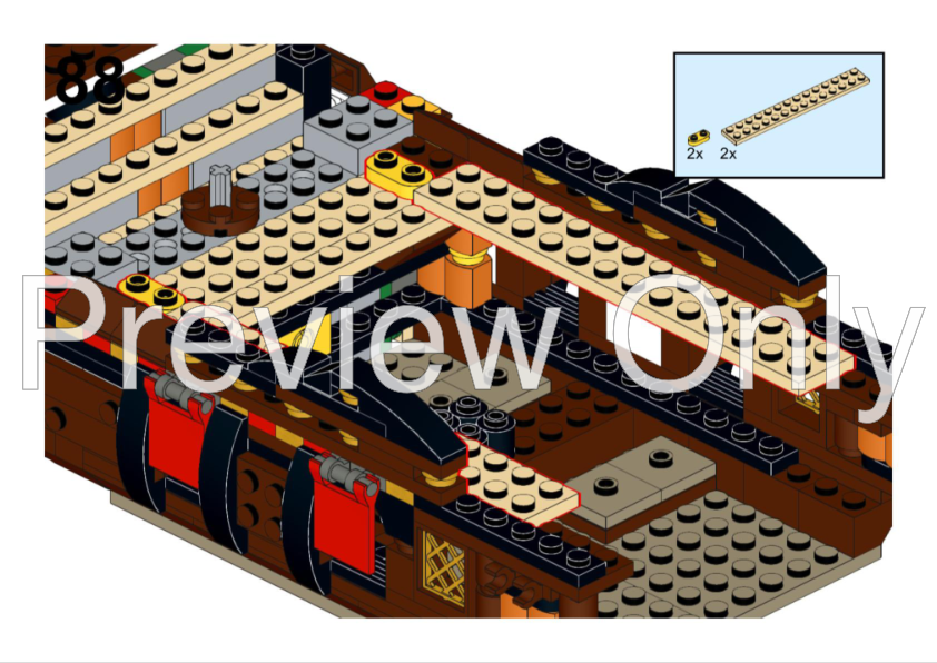Lego Moc Pirate Frigate By Cfricke Rebrickable Build With Lego
