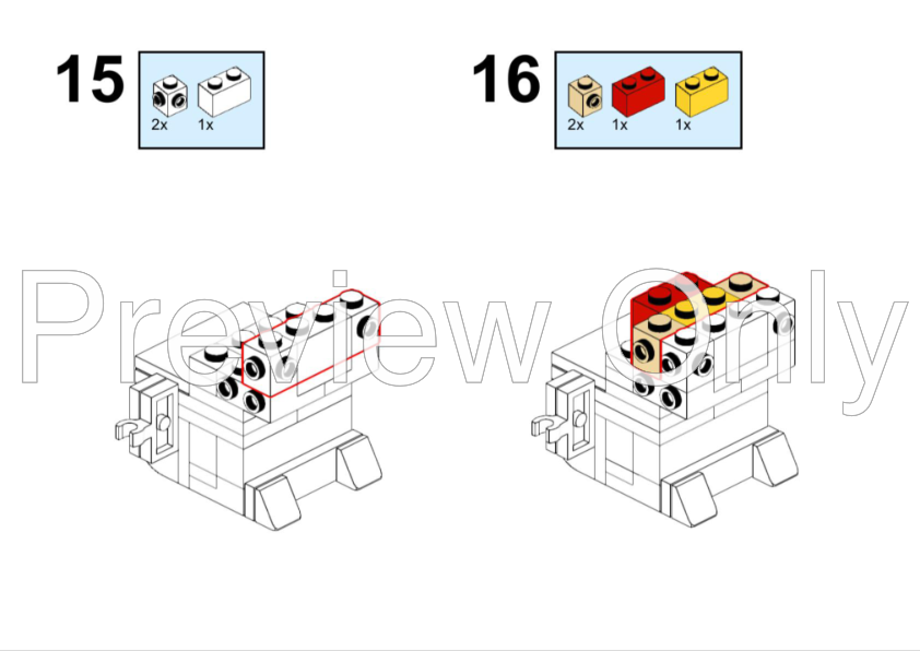 LEGO MOC BrickheadZ Casper by skmoc | Rebrickable - Build with LEGO