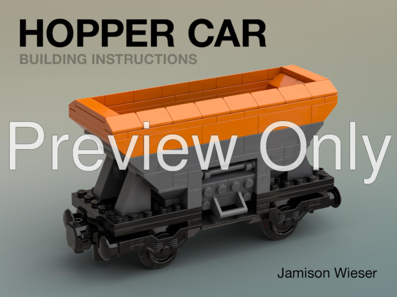 LEGO MOC-195767 Small Hopper Car by jamisonwieser | Rebrickable - Build ...