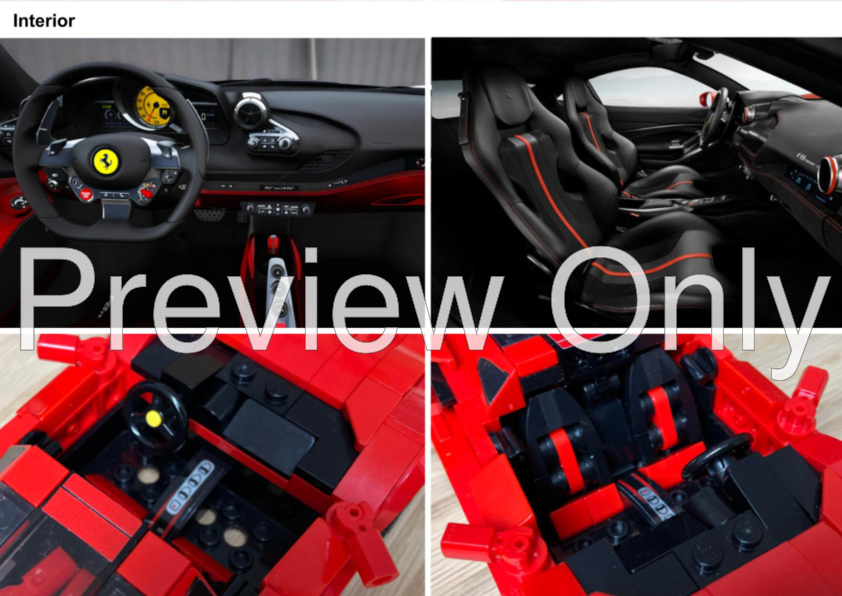 LEGO MOC Ferrari F8 Tributo by GabMOCs | Rebrickable - Build with LEGO