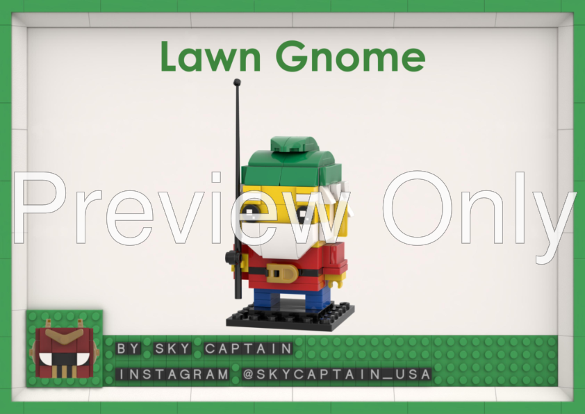 LEGO MOC Lawn Gnome by SkyCaptain | Rebrickable - Build with LEGO