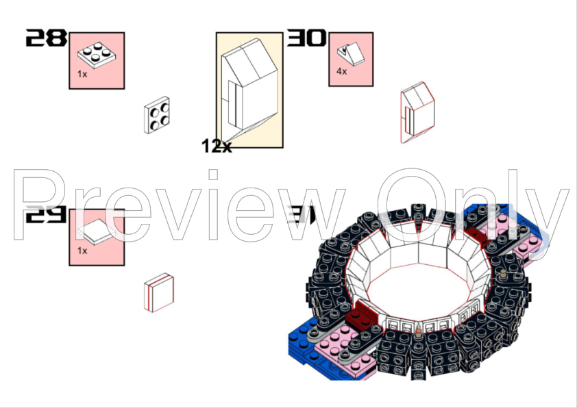 Lego Moc Space Donut By Nothinbutluck Rebrickable Build With Lego