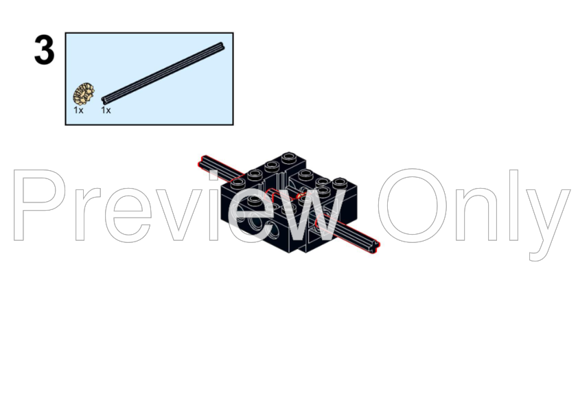 LEGO MOC Case 1455XL 1:32 Black by N_LegoGarage | Rebrickable - Build ...